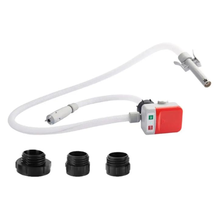 Electric Automatic Stop Fuel Transfer Pump with 3 Tank Adapters 51 ...