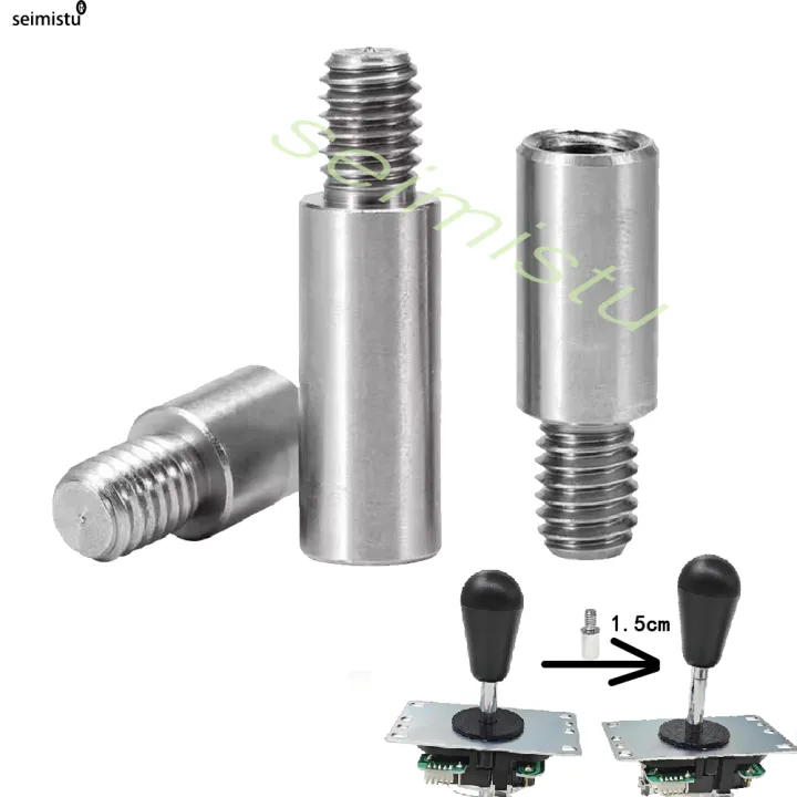 Arcade Joystick 1.5cm Extender Shaft M6 Screw Knob Game Command Stick ...