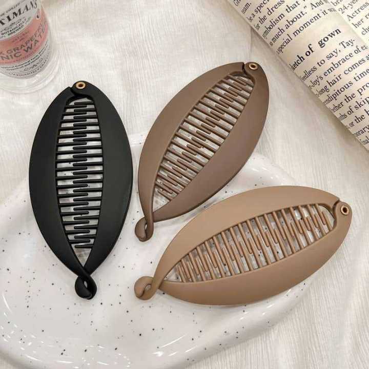 1/3pcs New High Bun Banana Clip Hair Clip for Women Vertical Clip Anti ...