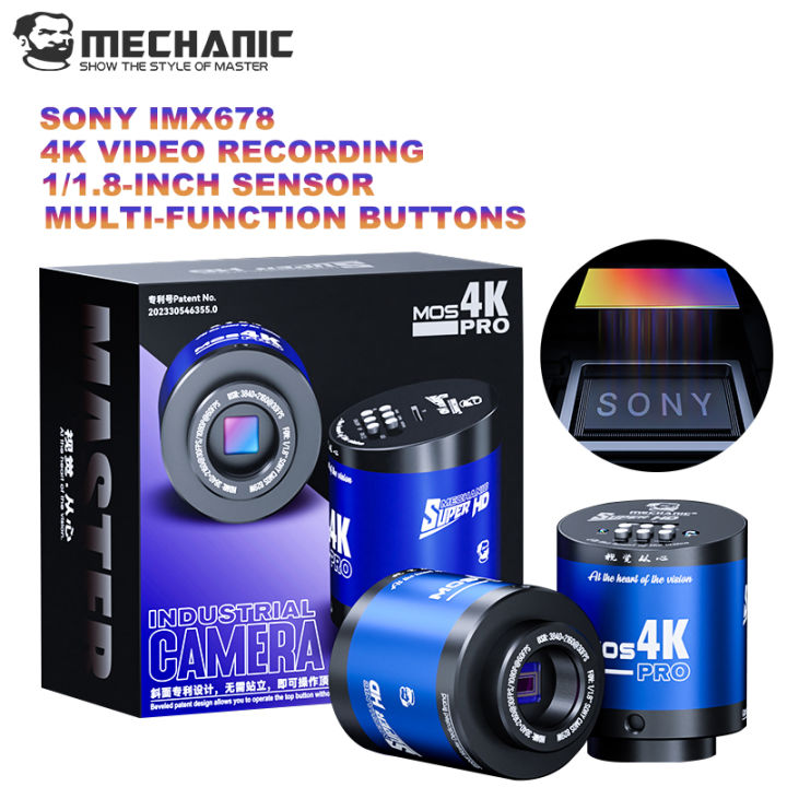 【MECHANIC】 MOS-4K PRO 4K Ultra HD Microscope Camera 8.29MP with Sony ...