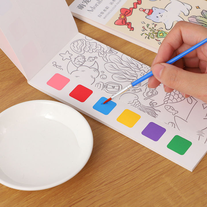 12pages Children's Watercolor Coloring Book,Drawing Toys For ...
