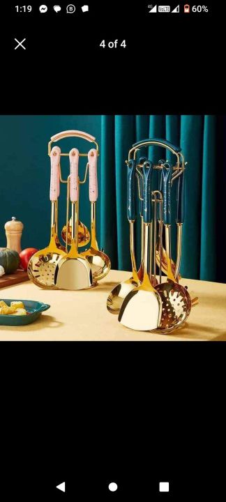 Marble Kitchen set 7 Pieces Luxury | Daraz.pk
