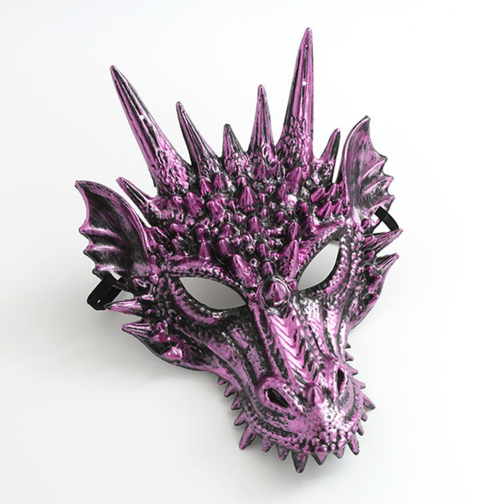 Happy Halloween Horror Dragon Mask Plastic Dragon Face Horrible Masks ...