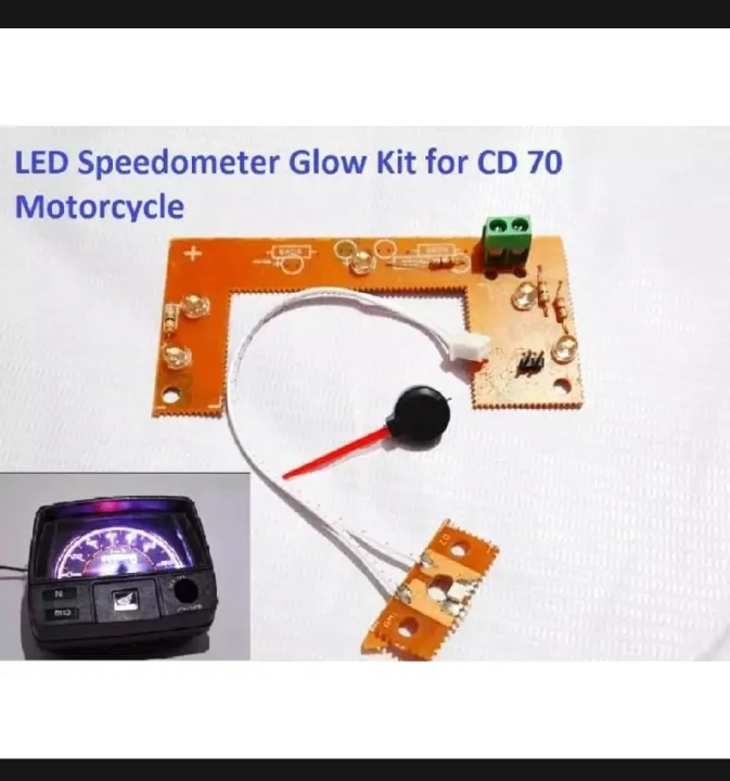 Speedometer LED Glow kit with Needles For honda or chinese Cd70 bikes ...