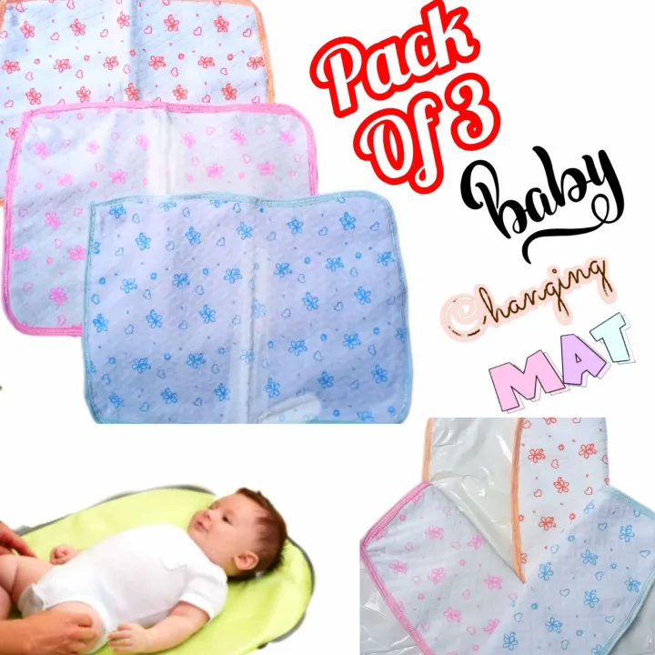 Pack of 3 Baby Changing Mat Bed Protector Waterproof Urine-proof New ...