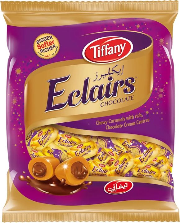 Tiffany, Eclairs, Chocolate filled,112Pcs Toffees 1kg Pack | Daraz.lk