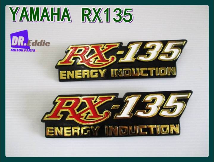 # Symbol of text RX-135 gold color, height 5 cm, length 15 cm.(2 pieces ...