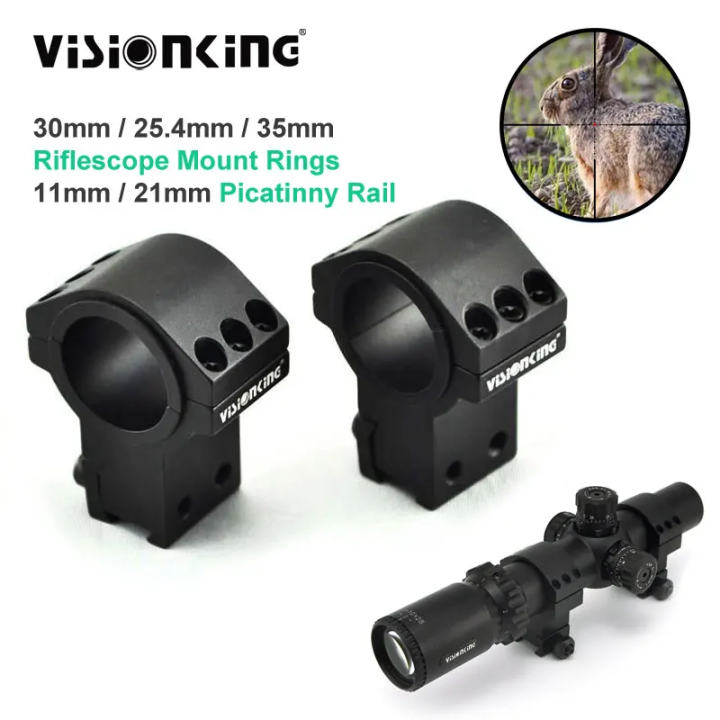 Visionking Aluminum 11mm 21mm Dovetail Mount For Dia 25.4mm 30mm 35mm ...