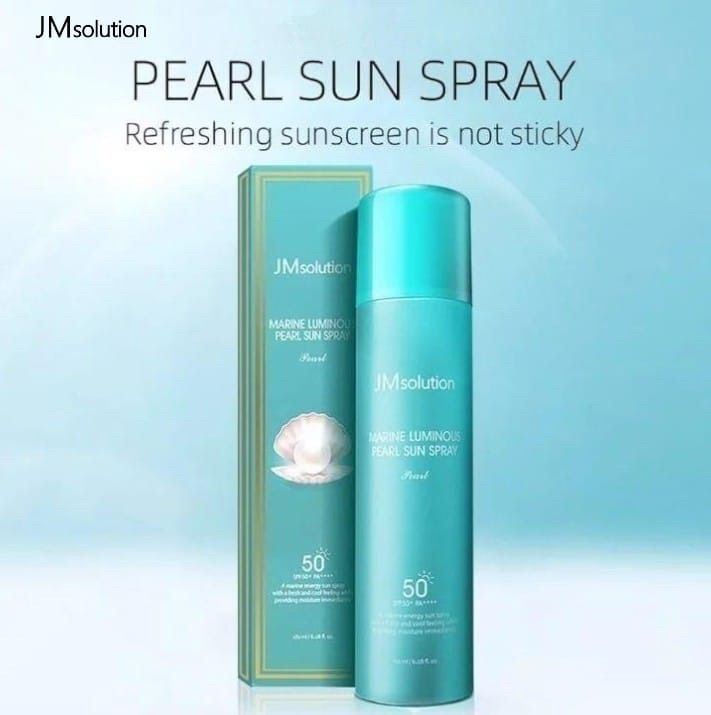 JM Solution Marine Luminous Pearl Sun Protection Sunscreen Sun Spray SPF50+PA++++ 180ml Korean ...