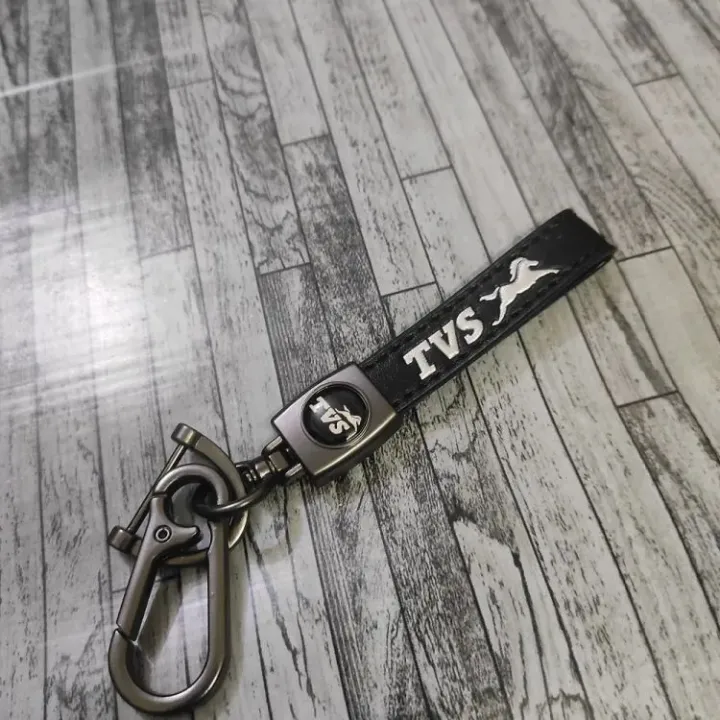 universal premium quality leather TVS bike key Ring/key ring for bike ...