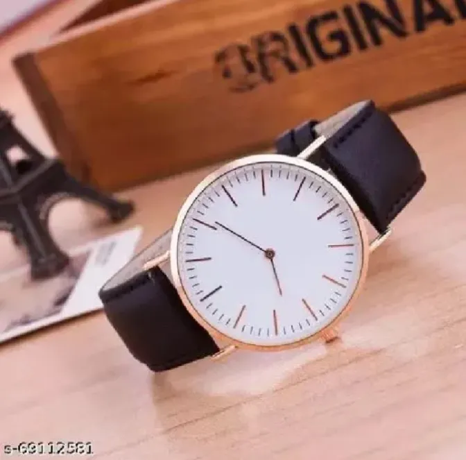 Classic Quartz Leather Strap Wrist Watch for Men – Elegant Casual ...