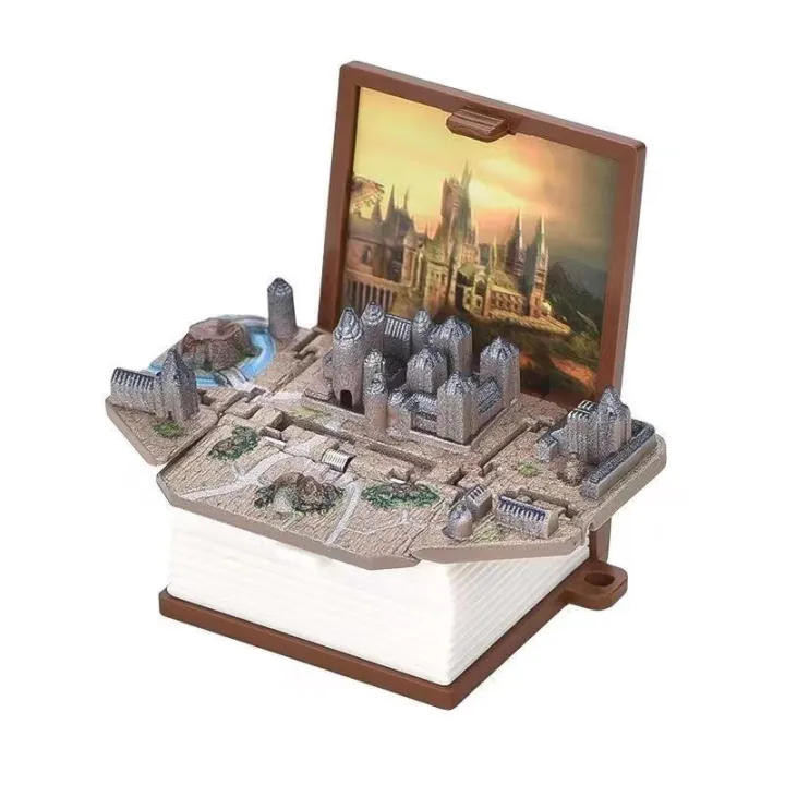 3D Magic Castle Hidden World Foldable Book Keychain Pop Up Surprise Pop ...