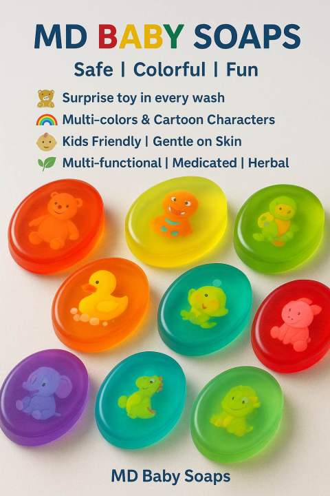 MD Baby Soaps – Fun & Gentle Care for Kids | Daraz.pk