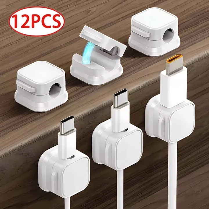 Magnetic Cable Clip Cable Holder Adhesive Wire Keeper Cord Cable ...