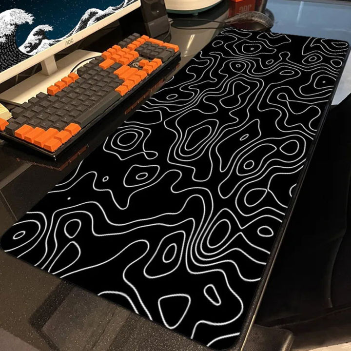 Large Gaming Mouse Pad XXL Strata Liquid Desk Mat Non-Slip Rubber Game ...