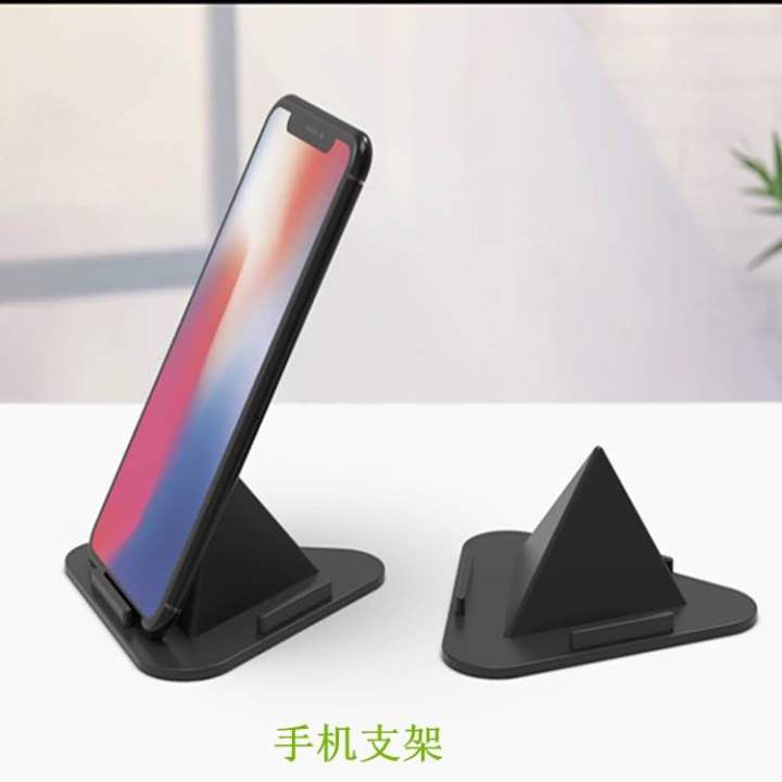 Tabletop Mobile Mate Portable Three-Sided Triangle Desktop Stand Mobile ...