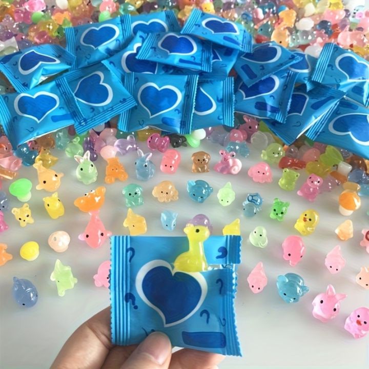 10/30/60PCS Mini Surprise Blind Bags Luminous Animal Figurines ...
