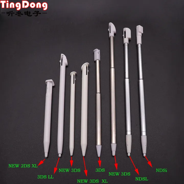 1pcs White Plastic Stylus Touch Screen Metal Telescopic Stylus Pen for ...
