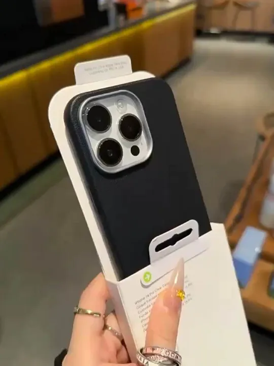 Luxury Leather Case With Camera Lens Protection For Phone | Daraz.pk