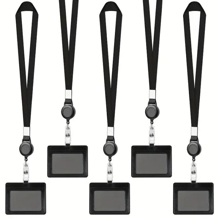 factory access card holder with extendable buckle; 1 work ID card ...