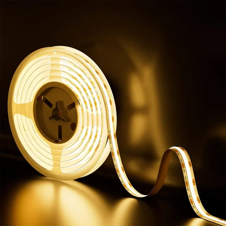 LED strip bedroom kitchen lighting, 5V320LEDS/M COB touch sensor dimming lamp. Tape DIY mirror ...