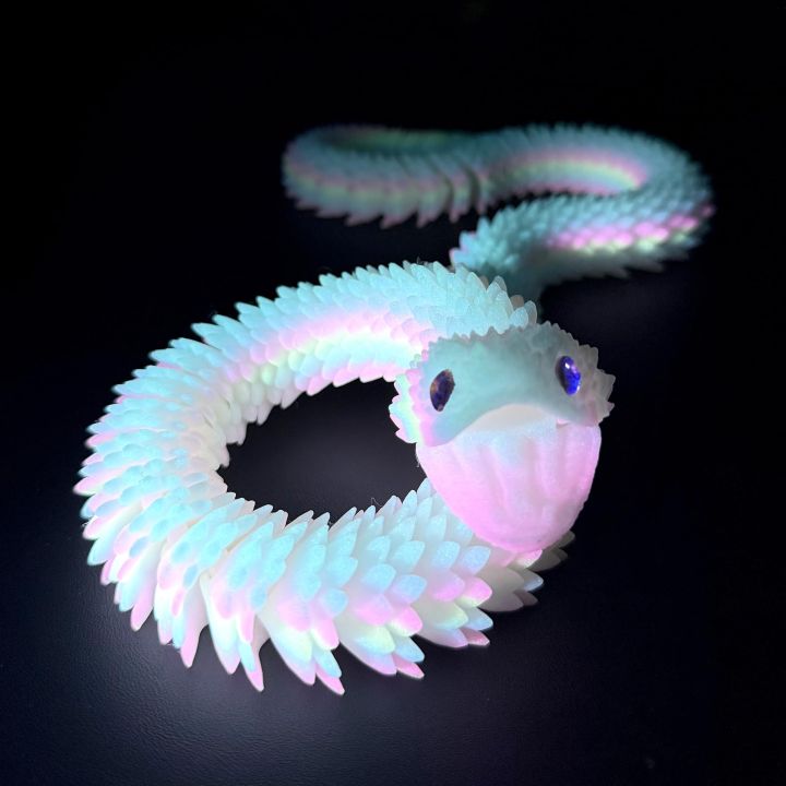 24in 3D Animals Printed Snake Toys,Fidget ADHD Snake FlexibleToys ...