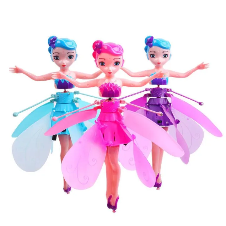 LYZRC Magic Flying Fairy Toy Doll Smart Infrared Induction Control RC ...