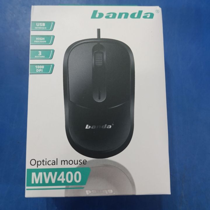 Banda MW400 Wired Optical Mouse | Daraz.com.bd