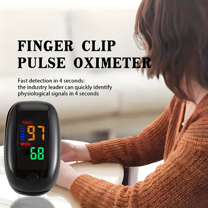 Medical Digital Fingertip Pulse Oximeter Blood Oxygen Saturation Meter ...