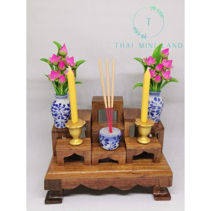 Complete set!!! mini incense set, incense set-candle with vase, lotus ...