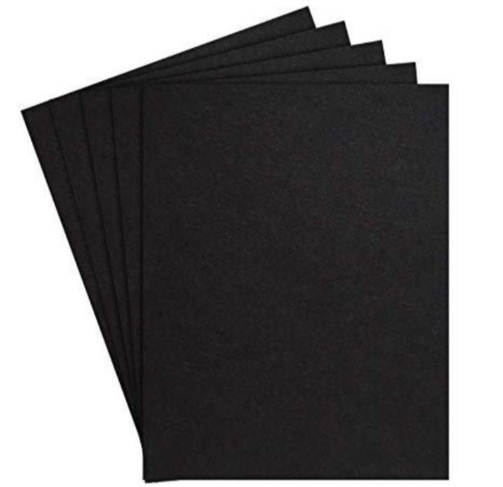 A4 Black Colour Paper A4 Set - 10 Papers | Daraz.lk