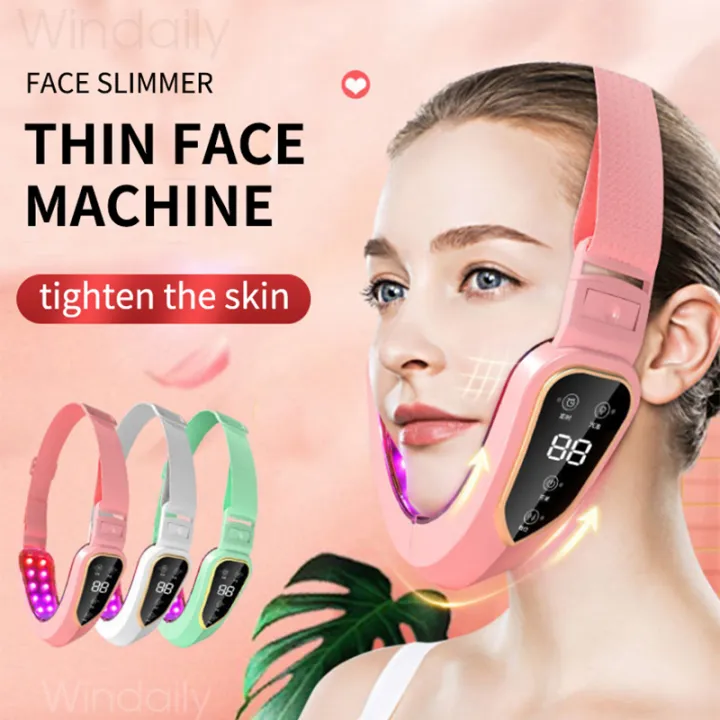 Facial Lifting Device LED Photon Therapy Facial Slimming Vibration ...