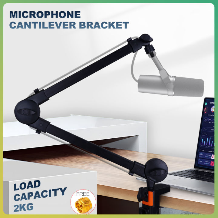 Microphone spring-free microphone cantilever stand live broadcast stand ...