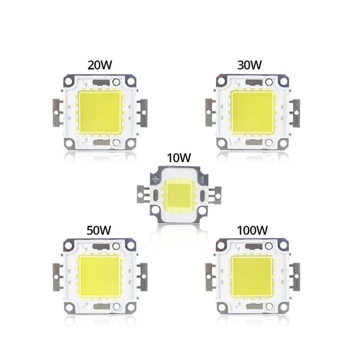 10pcs High Power 10W 20W 30W 50W 100W COB Integrated LED Lamp Diode Chip DC 12V 32V For DIY ...
