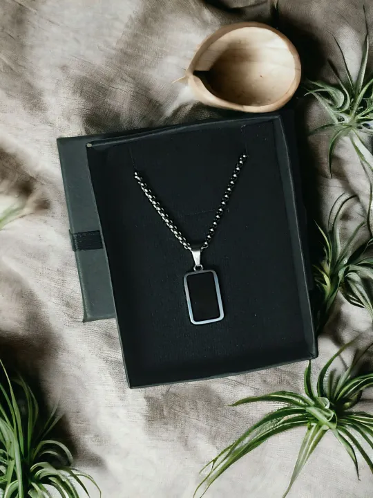 "Stainless Steel Cube, Rectangle & Square Neck Chains: Contemporary ...