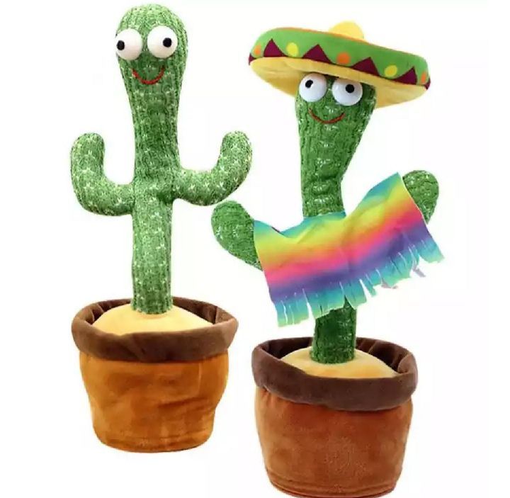 "Dancing & Talking Cactus Plush Toy – Sings, Wiggles, and Repeats What ...