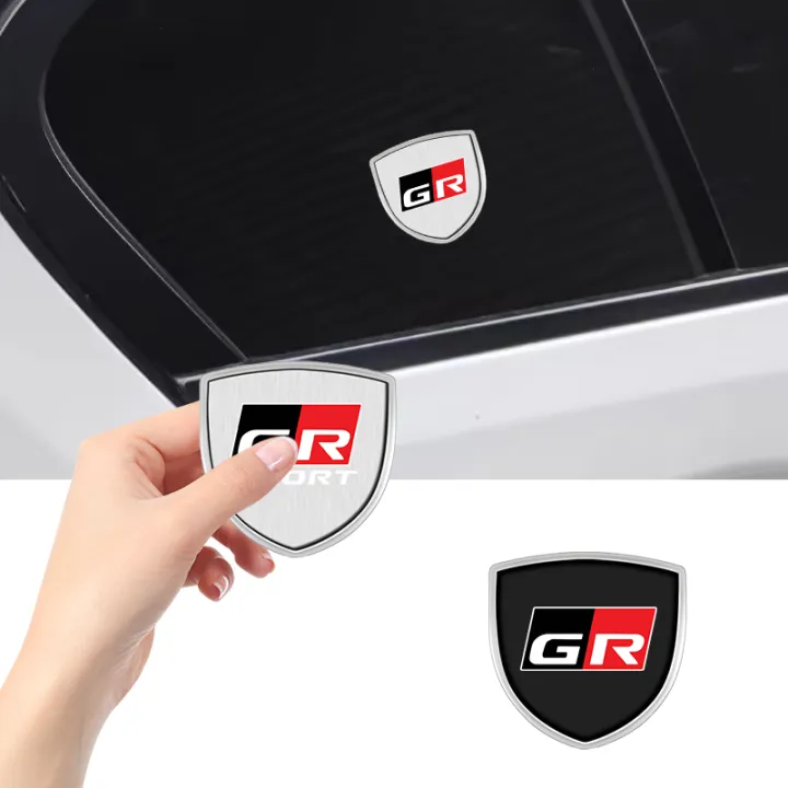 3D Metal Shield Emblem Car Window Body Side Badge Stickers For Toyota ...
