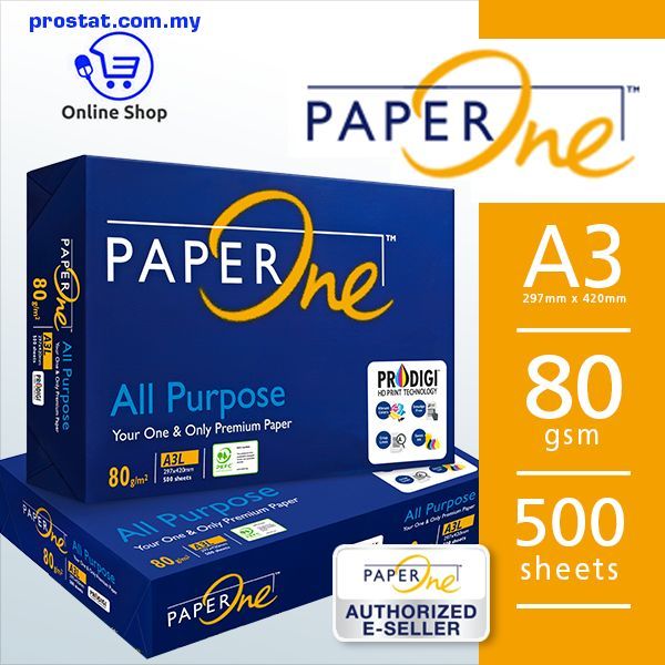 Paper one A3 Size 80 Gm Ream (500 Sheet) | Daraz.pk