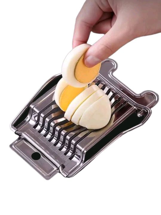 Stainless Steel Boiled Egg Slicer Section Cutter Mushroom Tomato Cutter ...