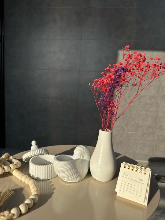 3pc set Ferm living shell pot, mini vase trinket box jewelry box home ...