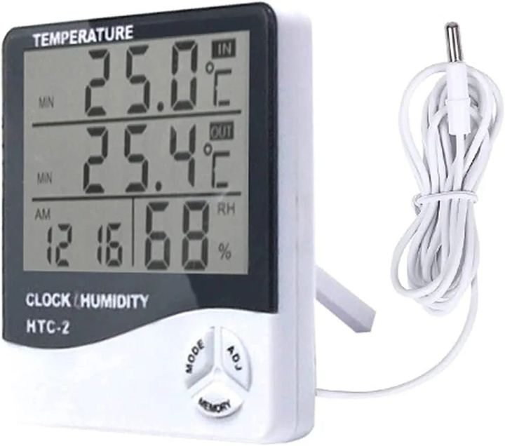 HTC-2 Indoor Outdoor Room Lcd Electronic Temperature Humidity Meter ...