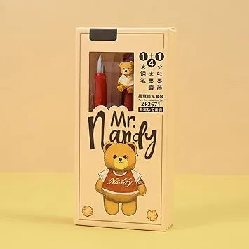 Mr. Nandy Bear Fountain Pen Replaceable Ink Bladder Fountain Pen | Daraz.lk