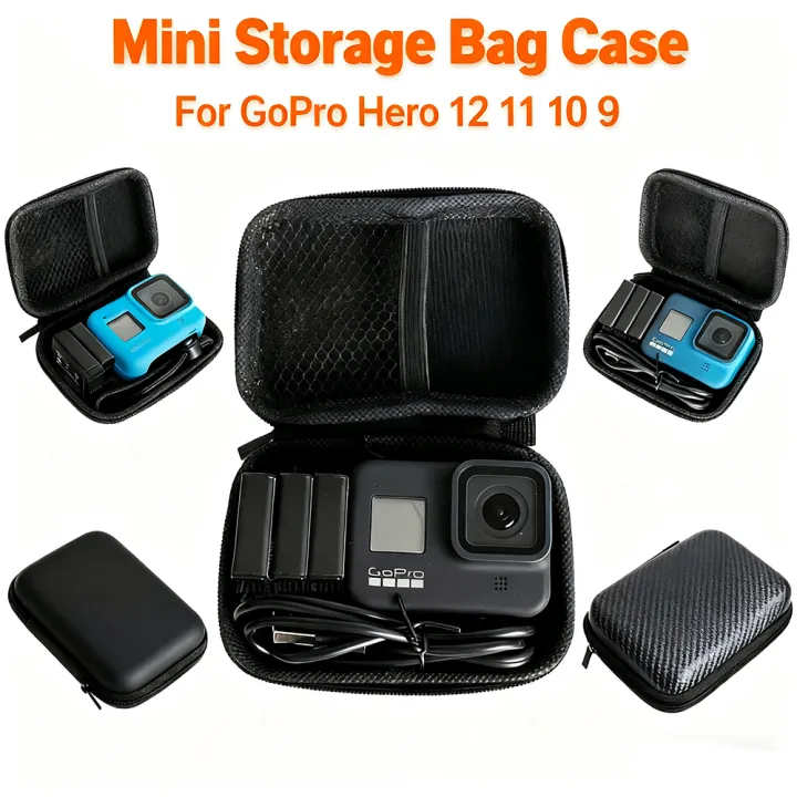 Sport Camera Portable Storage Case for GoPro Hero 13 12 11 10 9 8 SJCAM ...