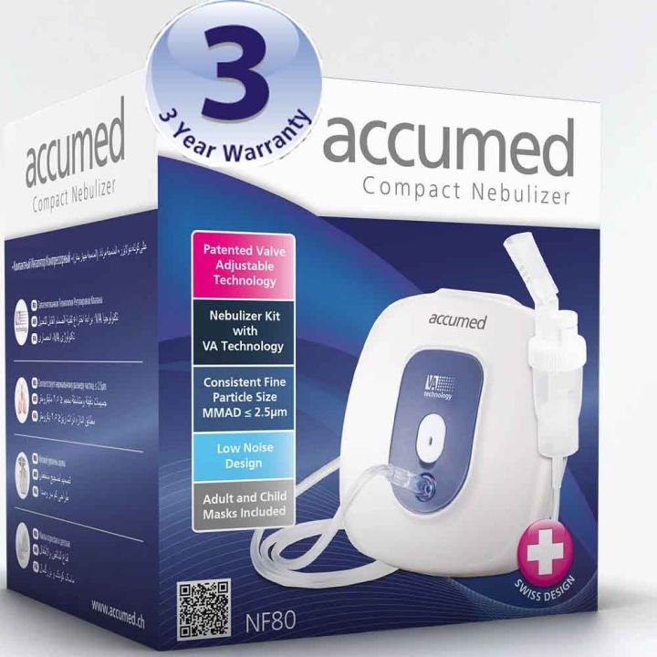 3 years warrenty Accumed Compact Piston Nebulizer NF80 | Daraz.com.np