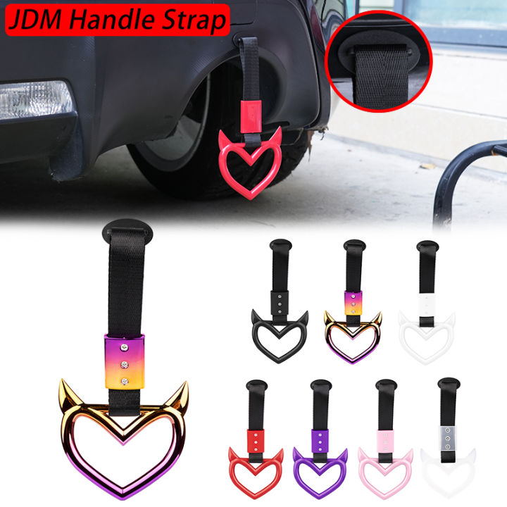 1PCS New JDM Tsurikawa Handle Ring Heart Train Bus Hand Strap Styling ...