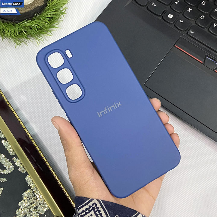 Infinix Hot 60 Pro Cover - Blue - High Quality Official Silicone Case ...