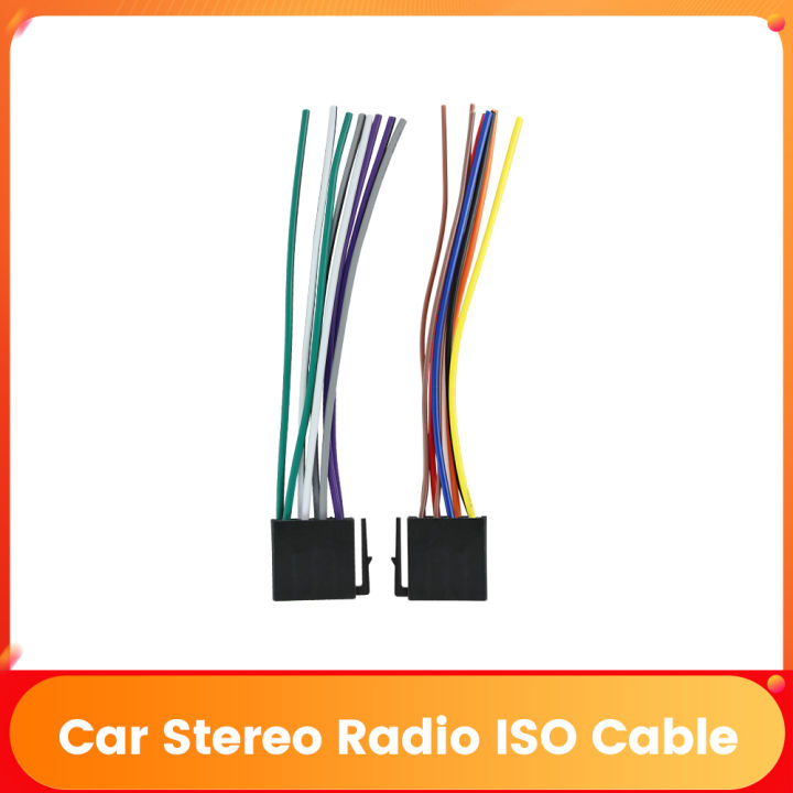 Universal ABS ISO Cable Adapter Male Plug To Female Connector Wiring ...