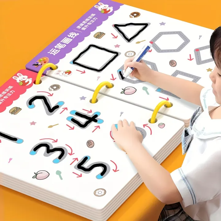 Toddler Pen Control Training Workbook Baby Magical Tracing Practice ...