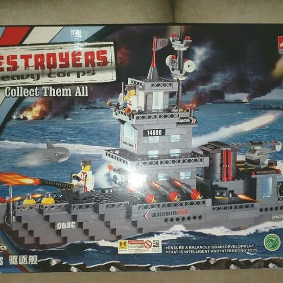 Destroyer murah hoby edukatif kids toy. destroyer ship for kids | Daraz ...