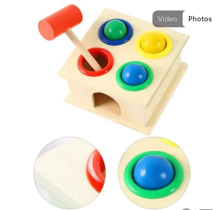 Classic wooden hammer and ball 🏀 game- develops hand- eye coordination ...